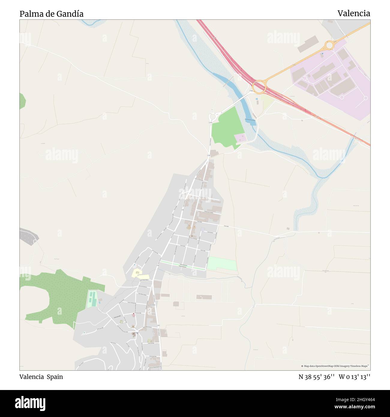 Map of gandia spain hi-res stock photography and images - Alamy