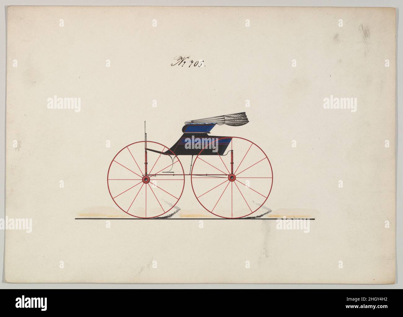 Design for Wagon, no. 706 ca. 1860 Brewster & Co. American Brewster ...