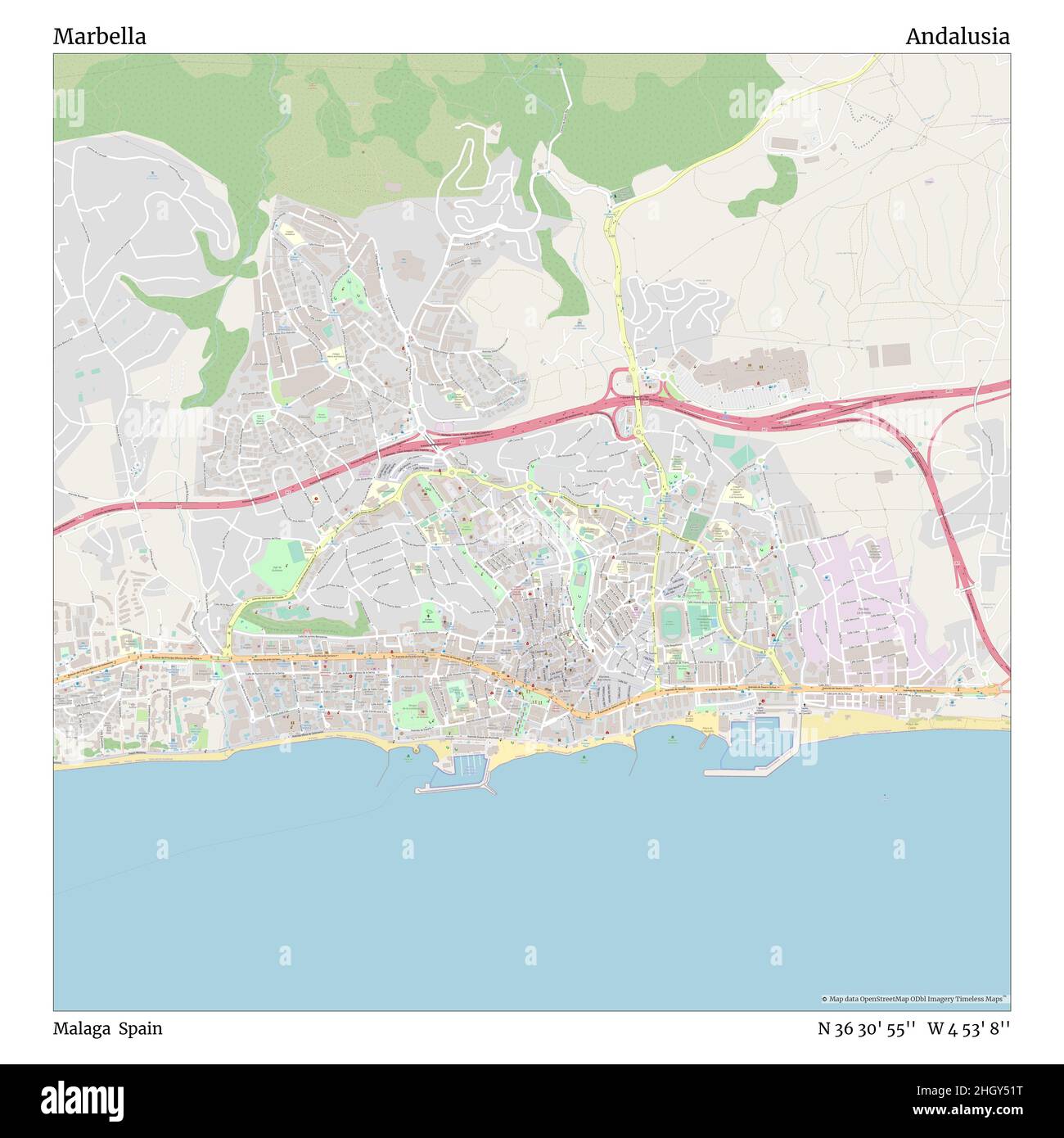 Marbella map hi-res stock photography and images - Alamy