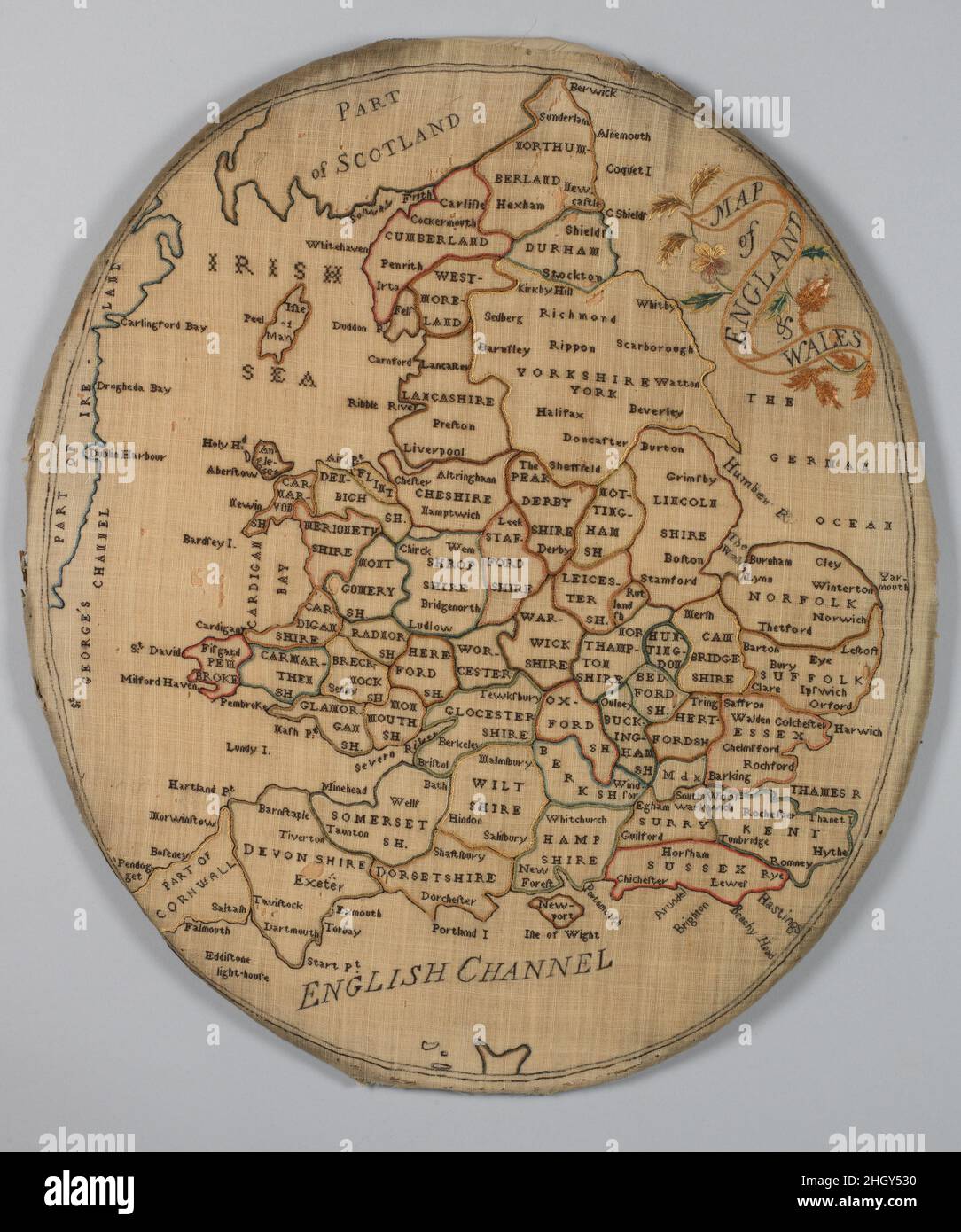 Map embroidery hi-res stock photography and images - Alamy