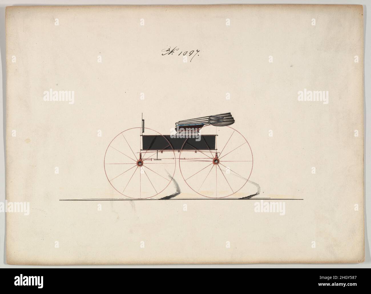 Design for Wagon, no. 1097 1850–70 Brewster & Co. American Brewster ...