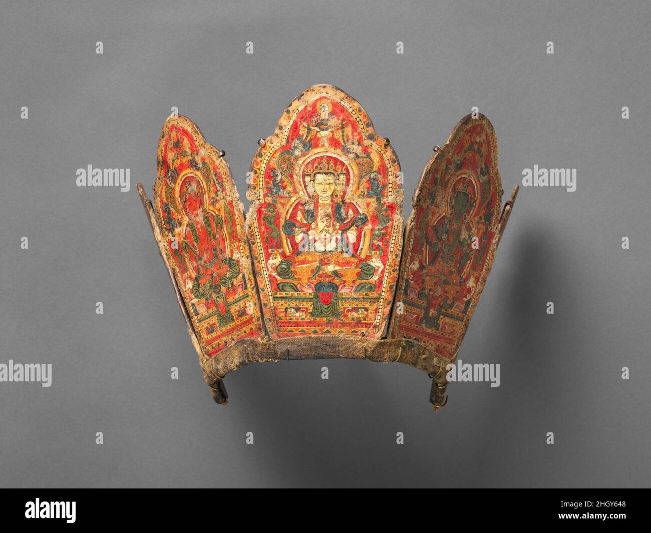 Ritual Crown with the Five Transcendent Buddhas late 14th–early 15th ...