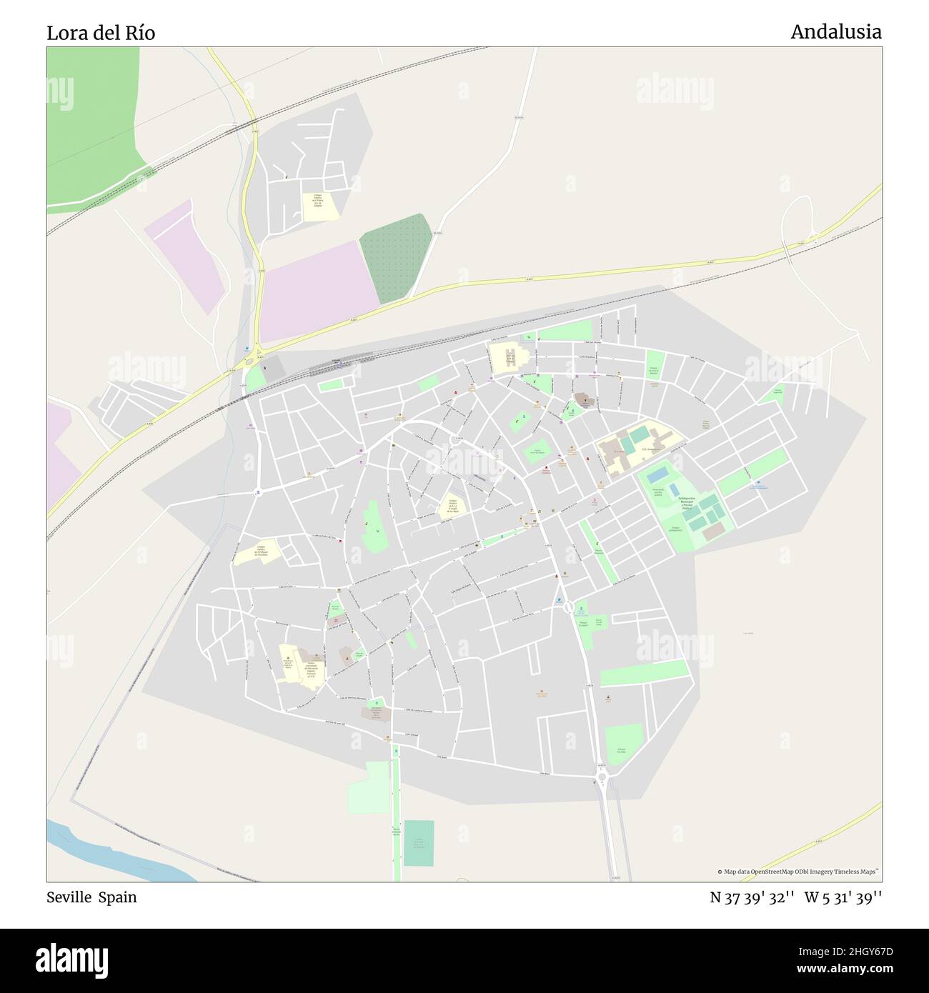 Lora del rio spain map hi-res stock photography and images - Alamy