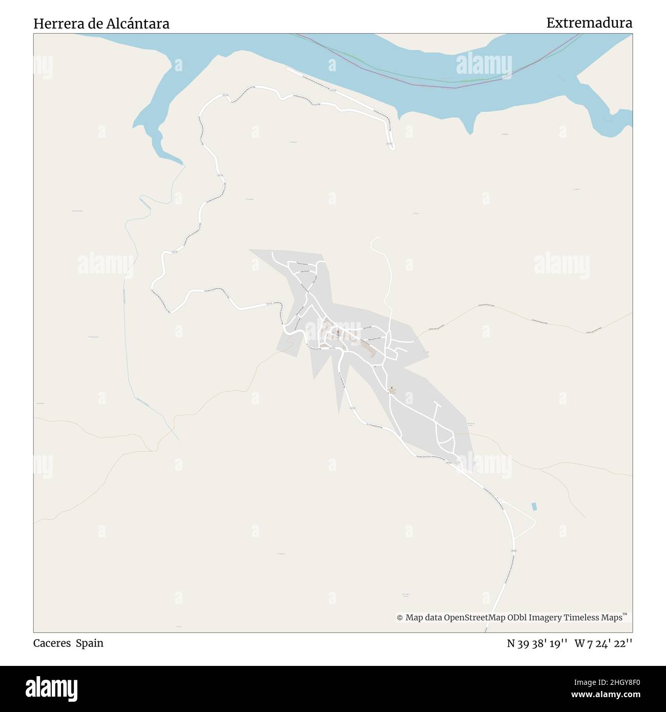 Alcantara spain map hi-res stock photography and images - Alamy