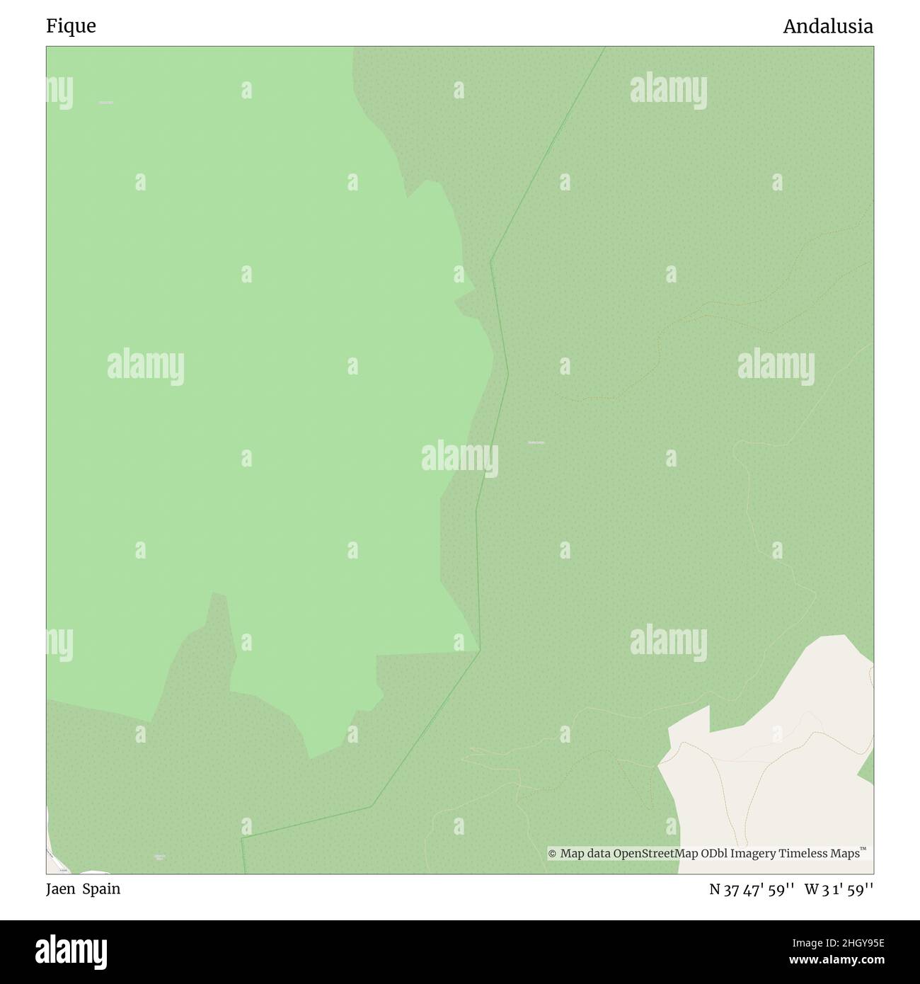 Map of jaen spain Cut Out Stock Images & Pictures - Alamy
