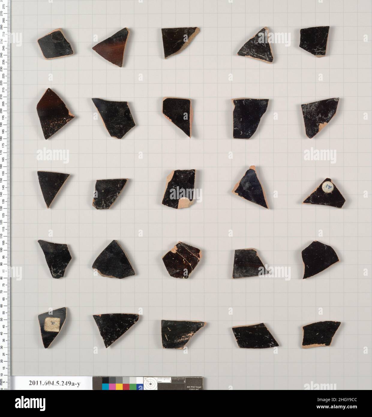 Terracotta fragments of kylikes (drinking cups) 6th/5th centuries B.C ...