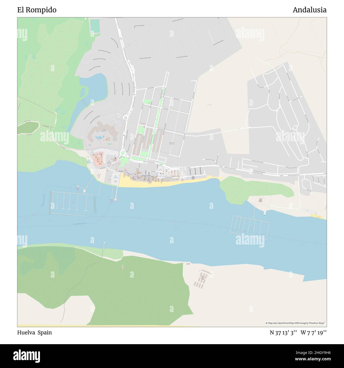 El Rompido, Huelva, Spain, Andalusia, N 37 13' 3'', W 7 7' 19'', map ...