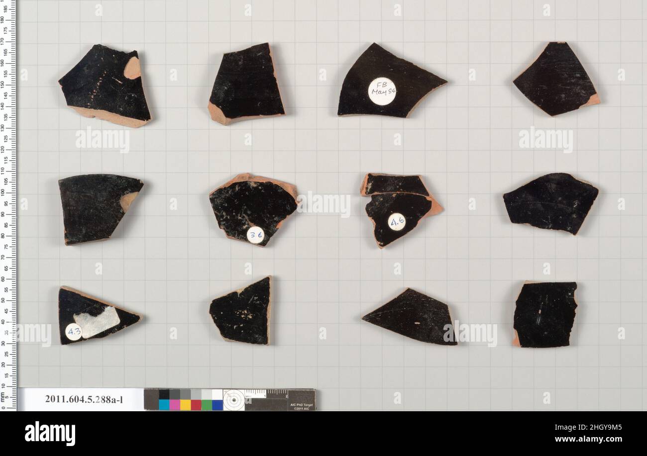 Terracotta fragments of kylikes (drinking cups) 6th/5th centuries B.C ...