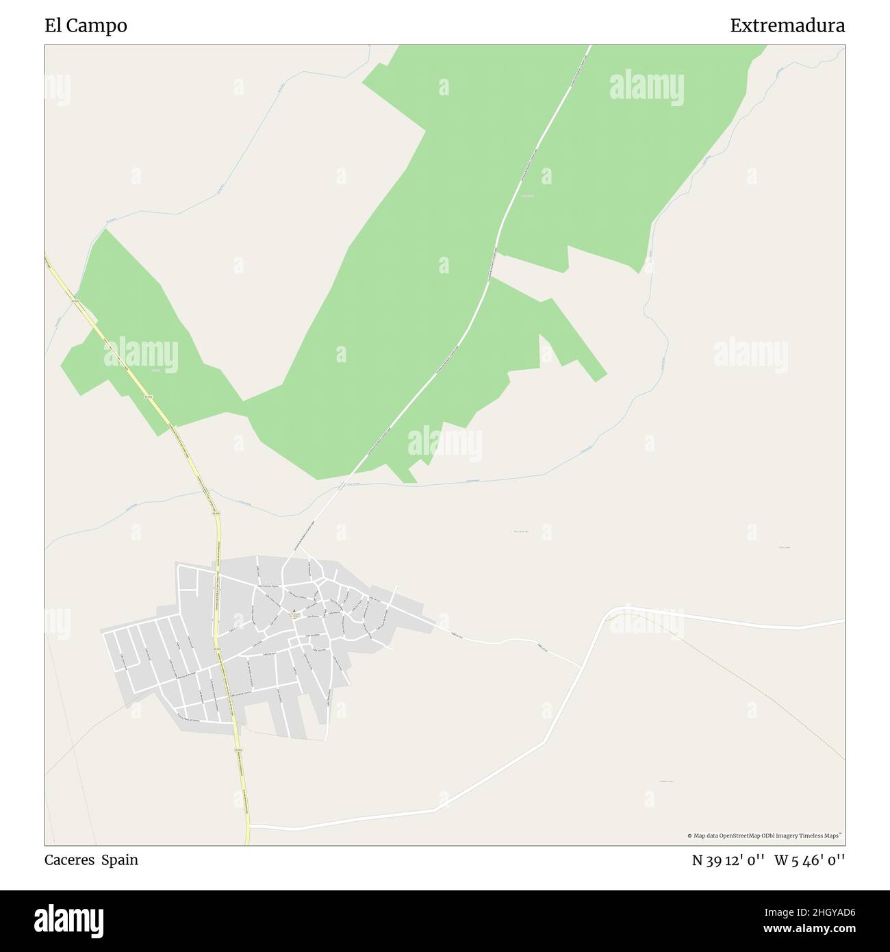 El campo map hi-res stock photography and images - Alamy