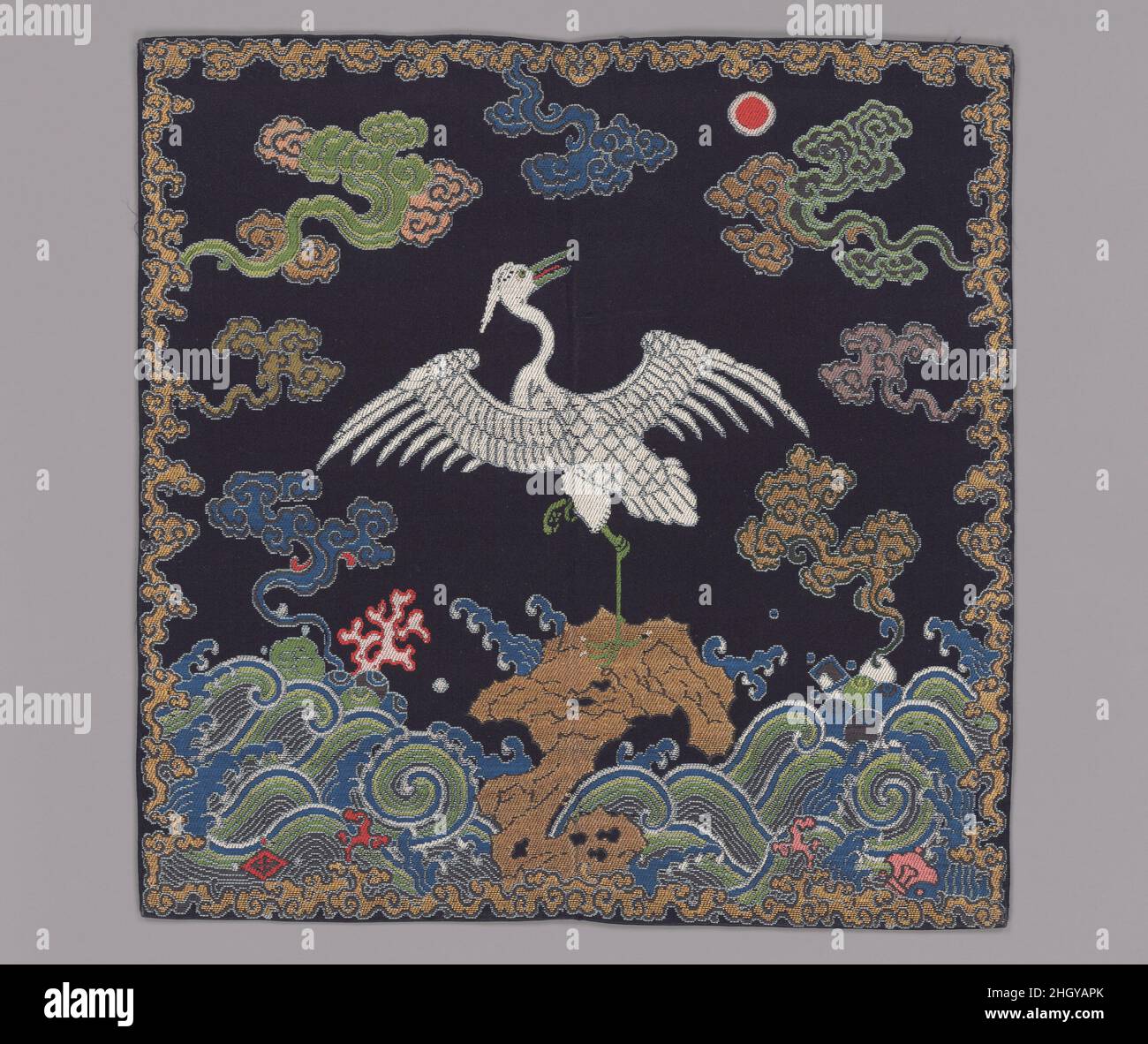 Rank Badge with Eastern Egret early 18th century China. Rank Badge with ...