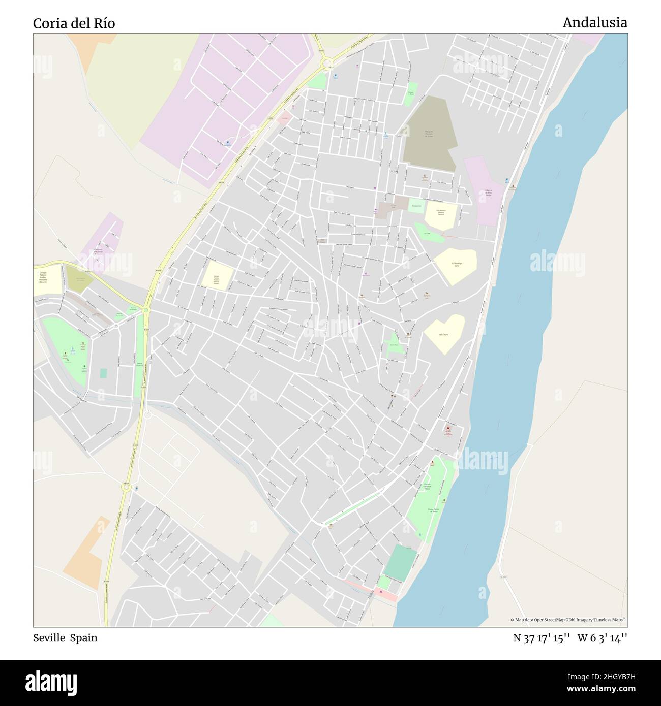Map of coria spain hi-res stock photography and images - Alamy