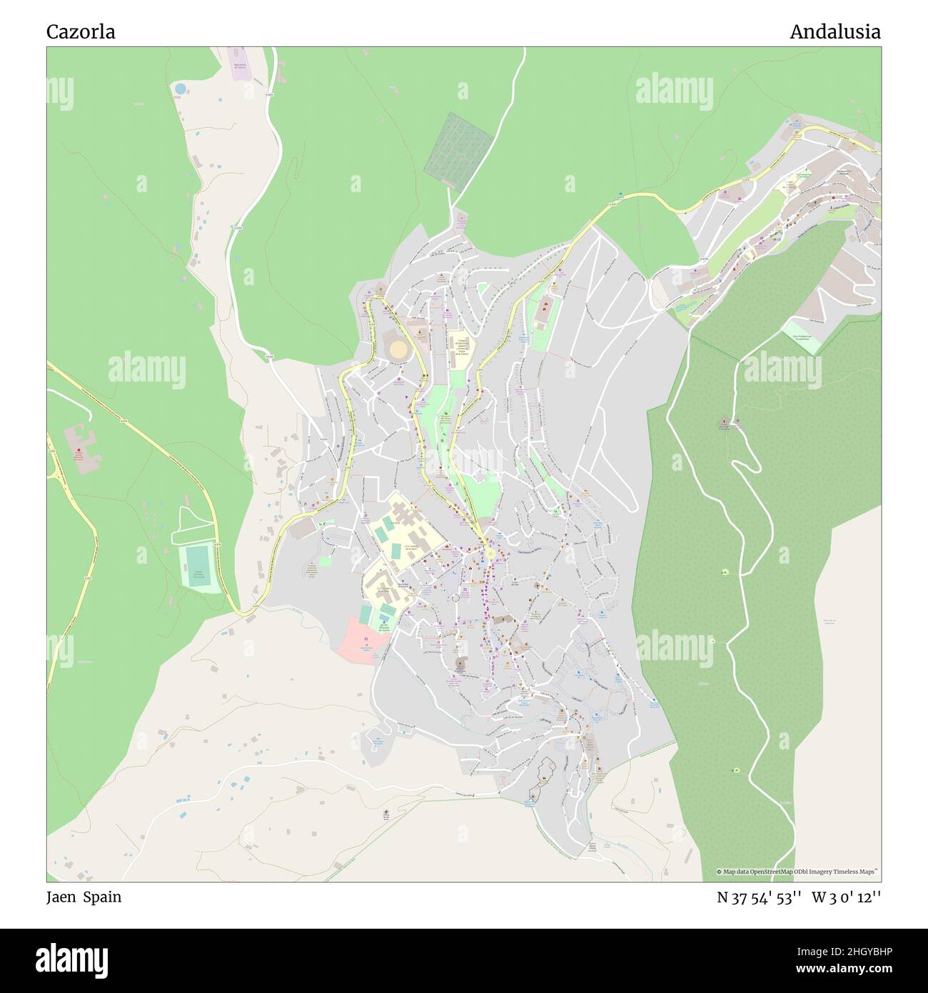 Map of jaen spain hi-res stock photography and images - Alamy