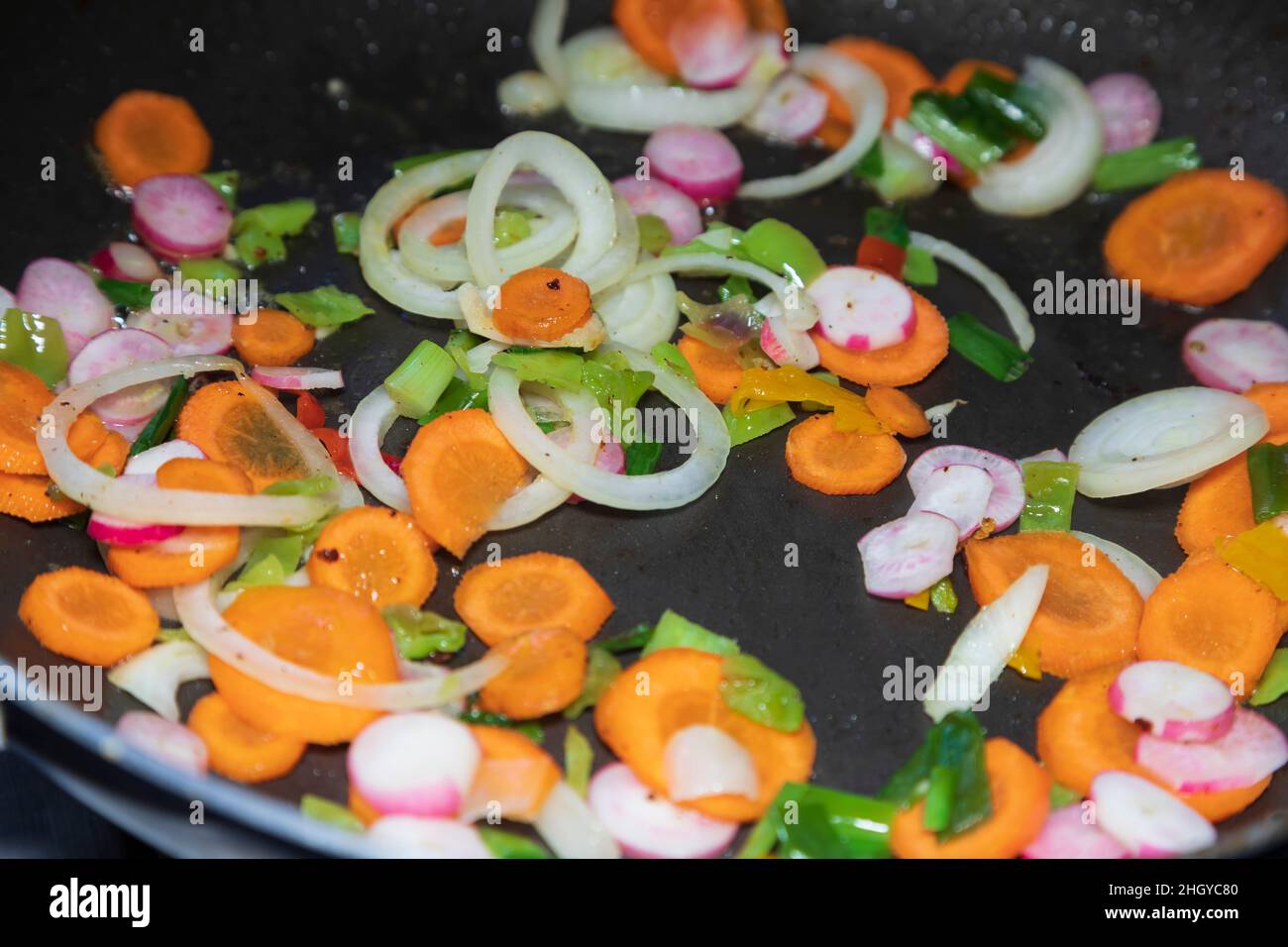 sliced steam veggies Stock Photo - Alamy