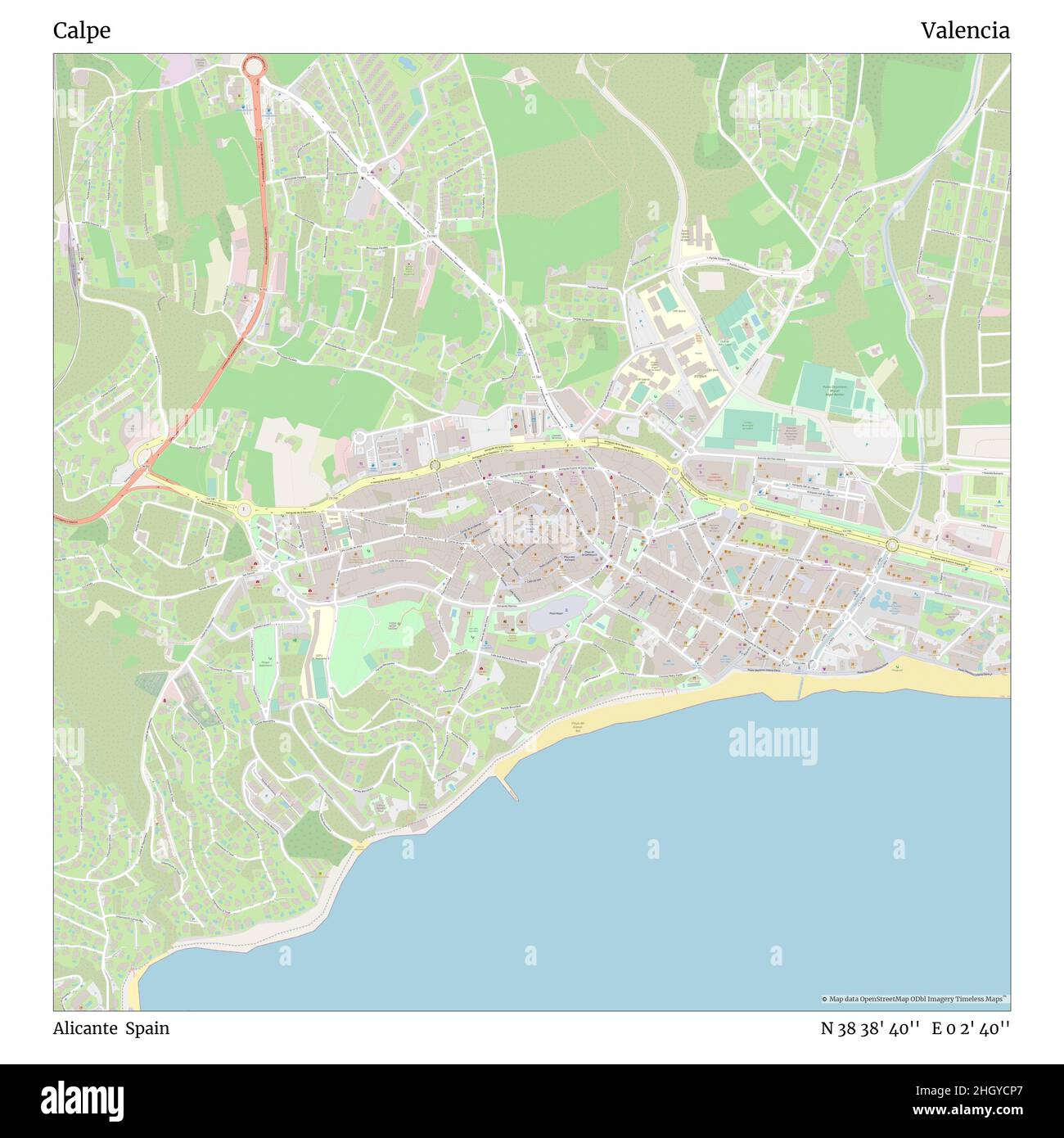 Calpe alicante Cut Out Stock Images & Pictures - Alamy