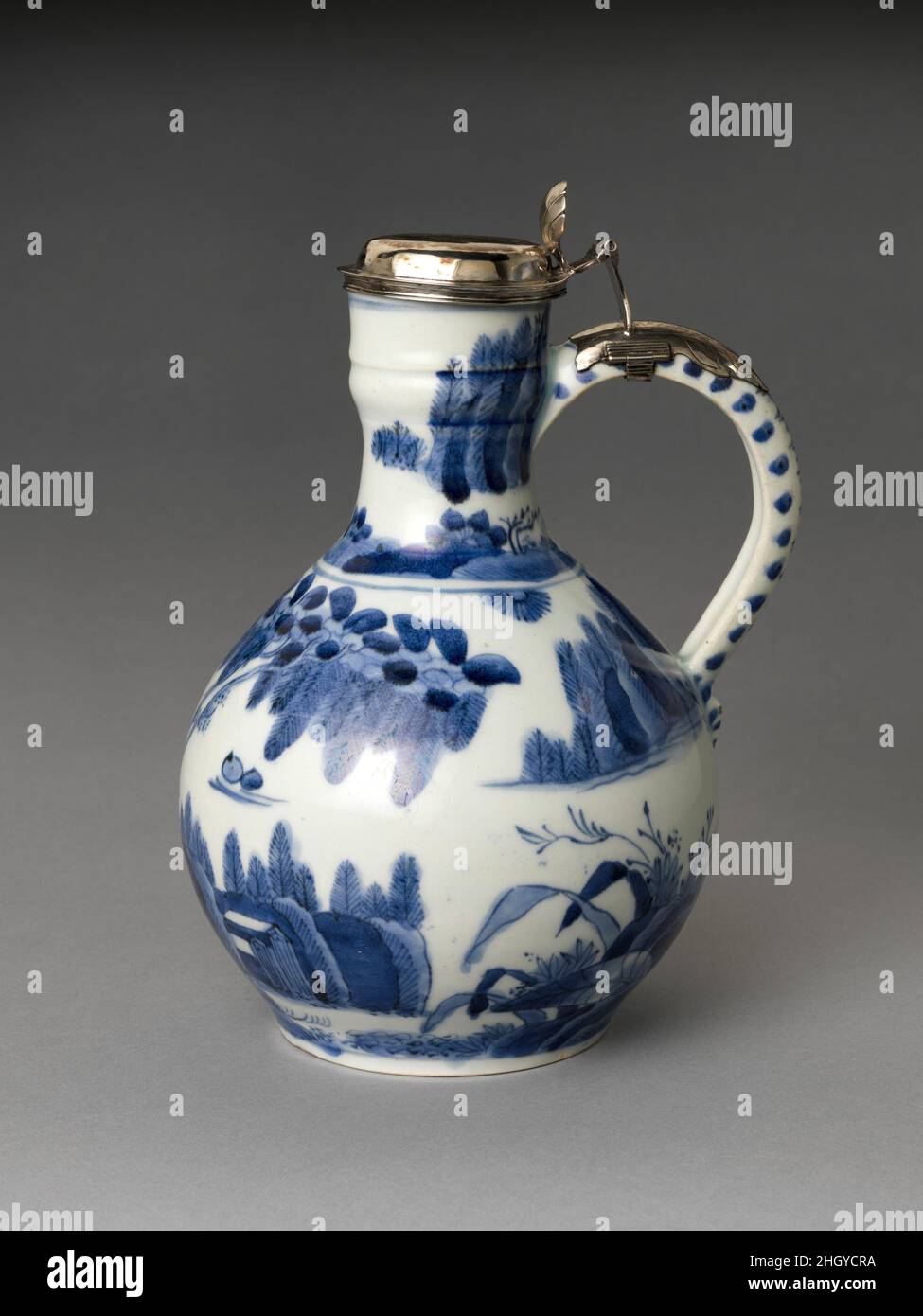 Ewer with Figures in Landscape ca. 1660 Silver mounts by Adrian Brandt ...