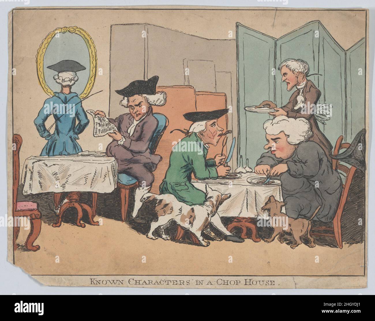 Known Characters in a Chop House 1800–1820 Anonymous, British, 19th ...