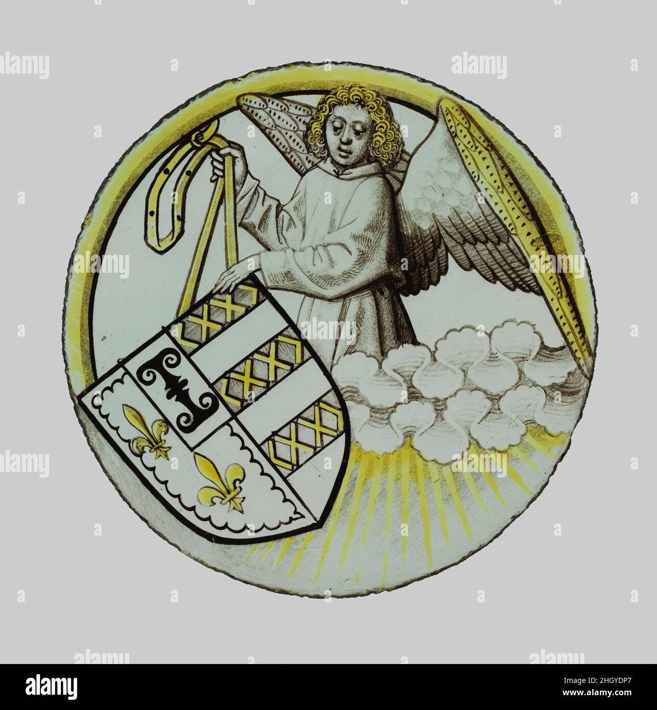 Angel supporting a heraldic shield hi-res stock photography and images ...