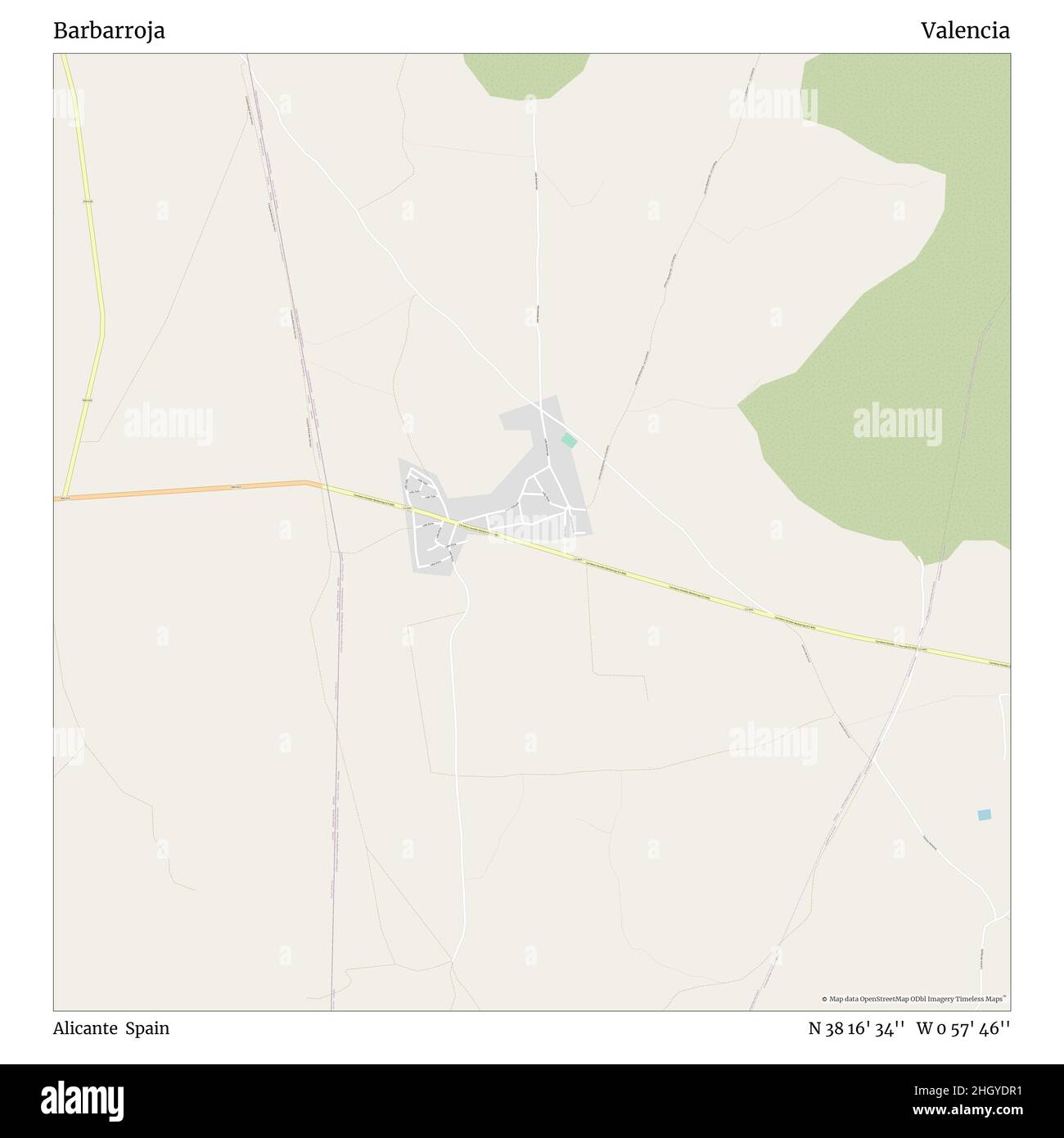Barbarroja, Alicante, Spain, Valencia, N 38 16' 34'', W 0 57' 46'', map ...