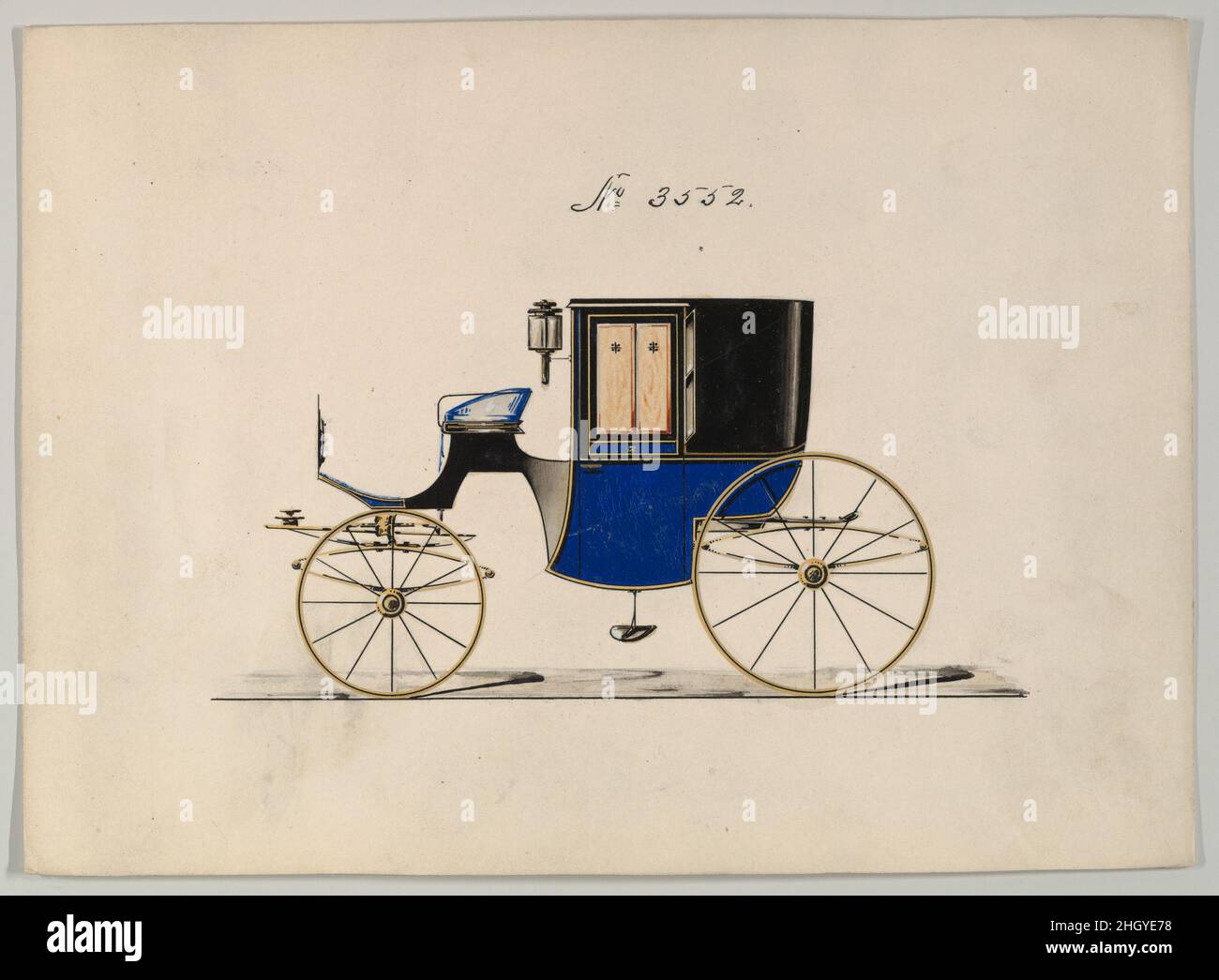 Design for Brougham, no. 3552 1879 Brewster & Co. American Brewster ...