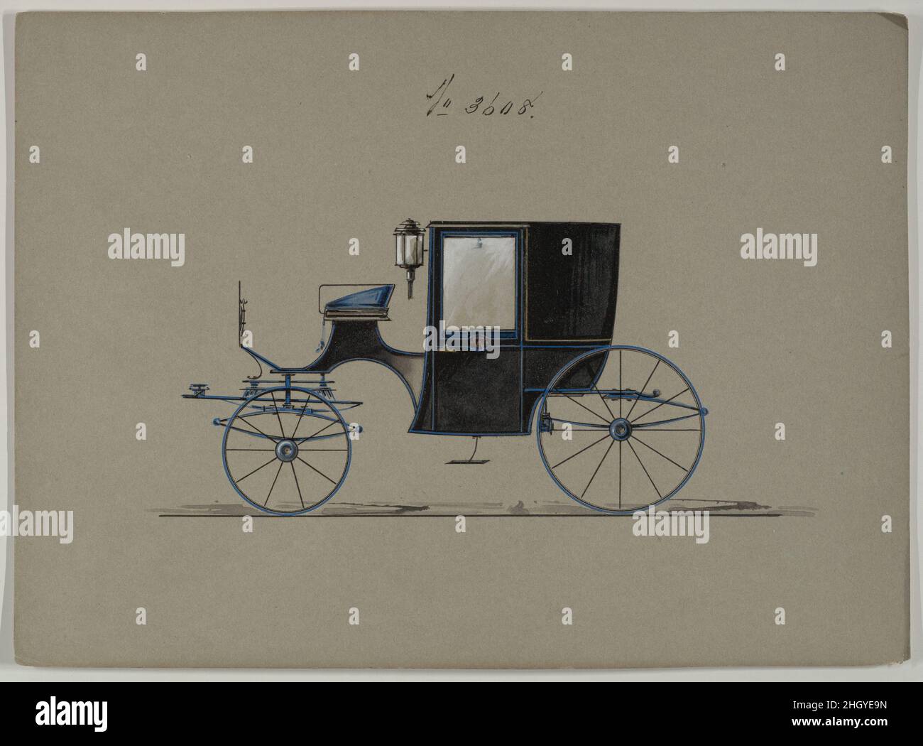 Design for Brougham, no. 3608 1880 Brewster & Co. American Brewster ...