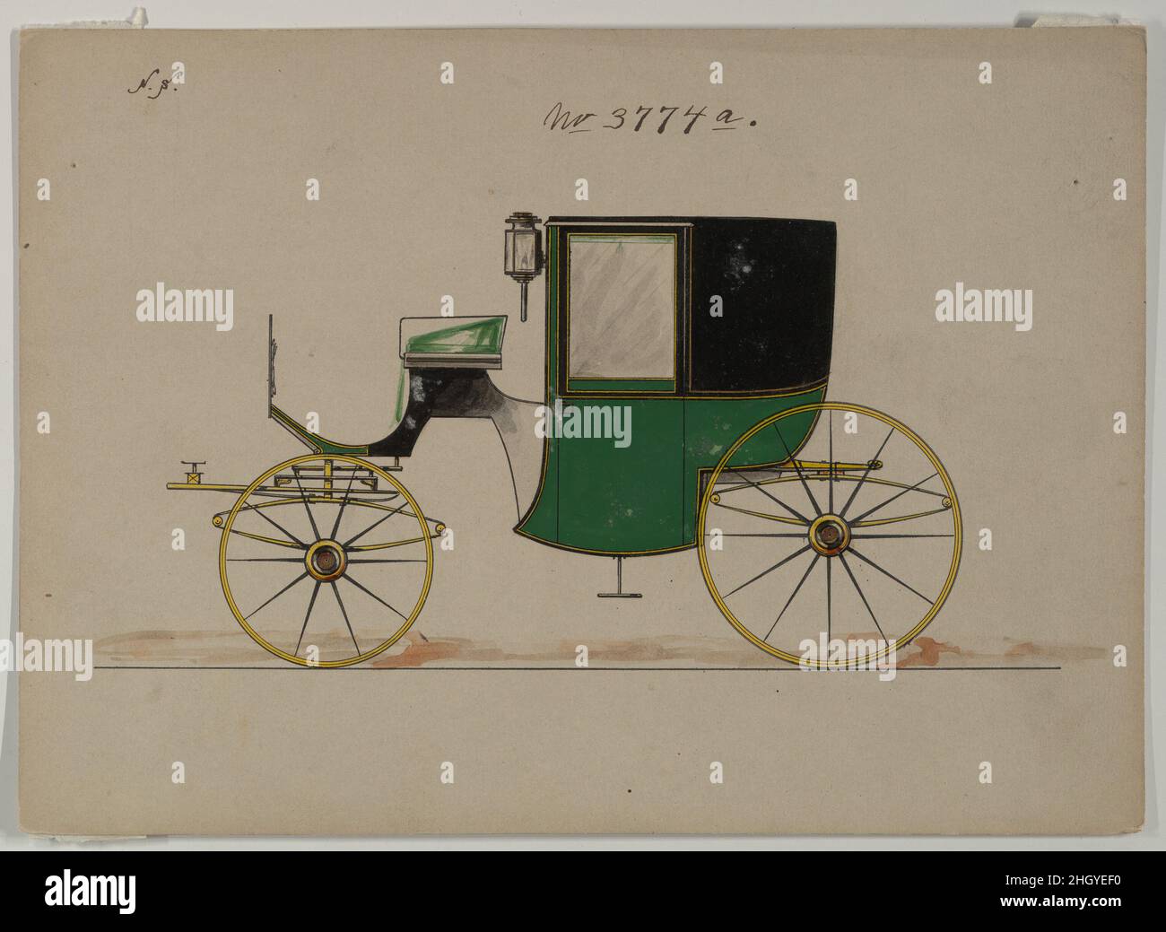 Design for Brougham, no. 3774a 1882 Brewster & Co. American Brewster ...