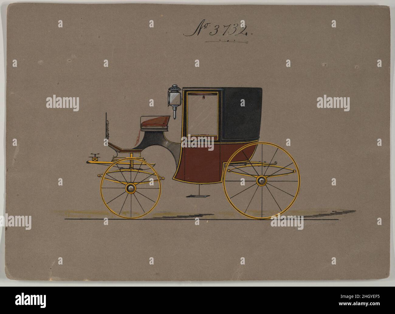 Design for Brougham, no. 3732 1882 Brewster & Co. American Brewster ...
