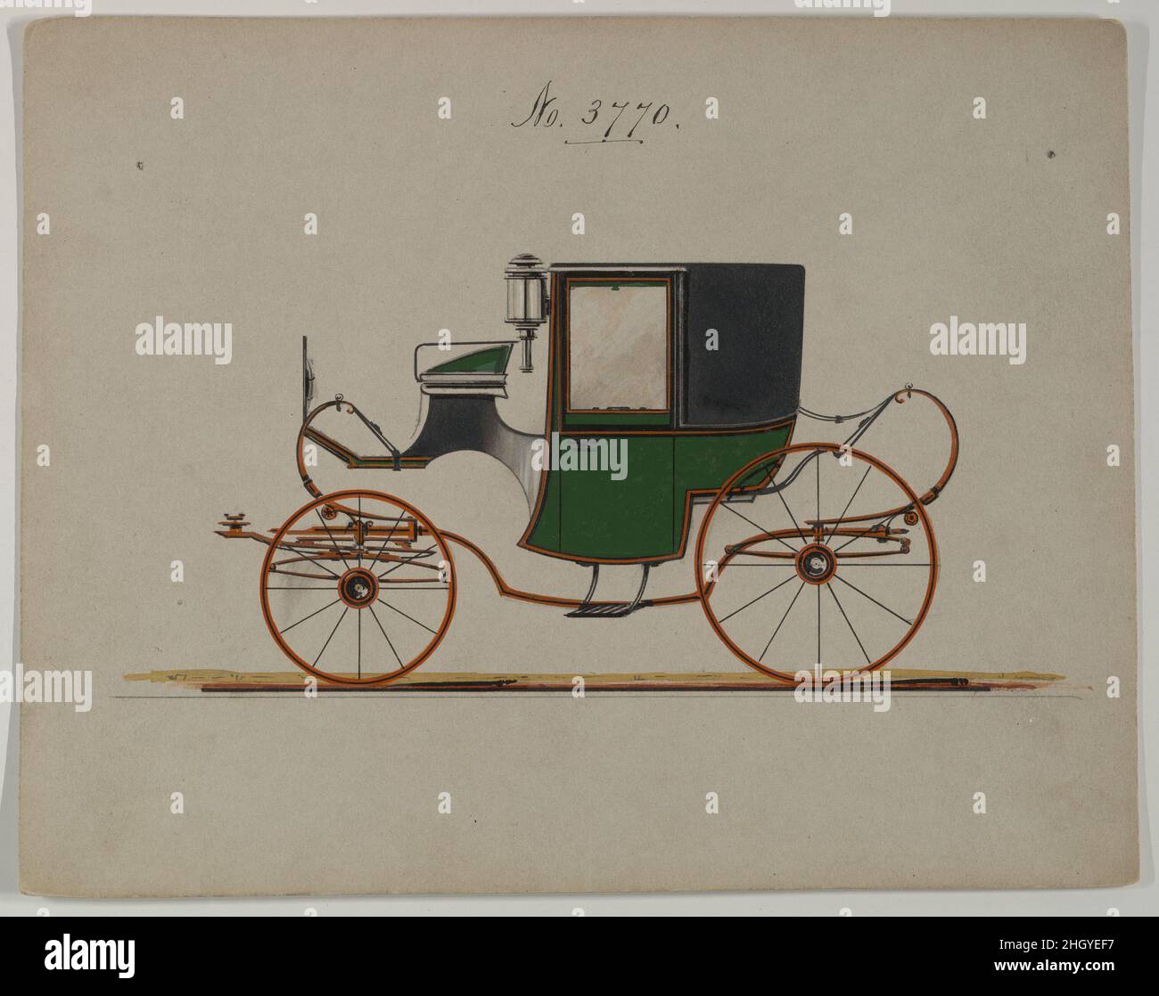 Design for Brougham, no. 3770 1882 Brewster & Co. American Brewster ...