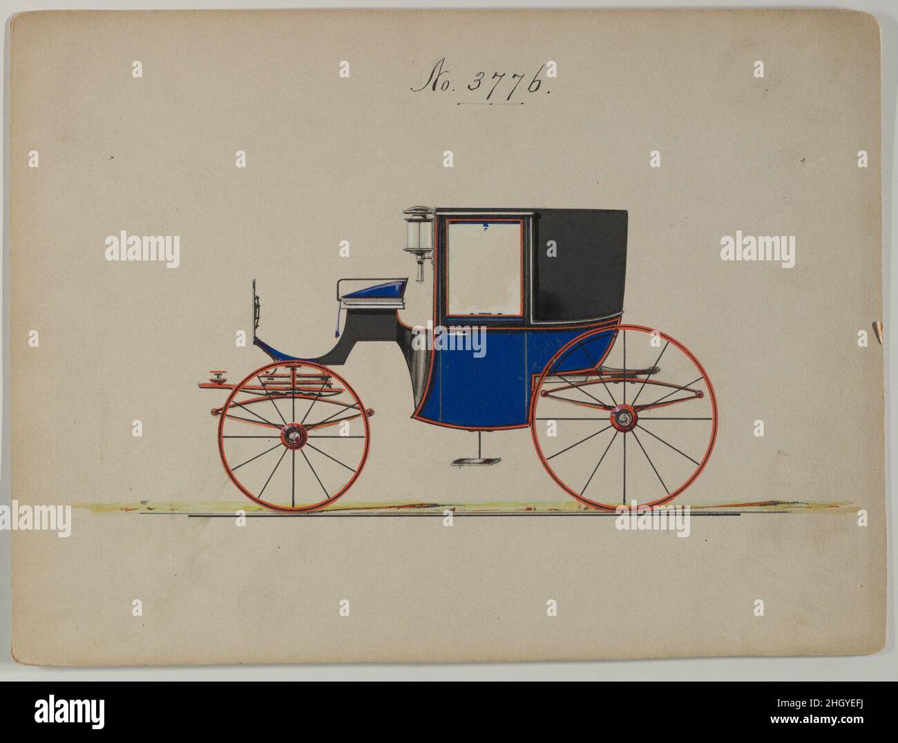 Design for Brougham, no. 3776 1882 Brewster & Co. American Brewster ...