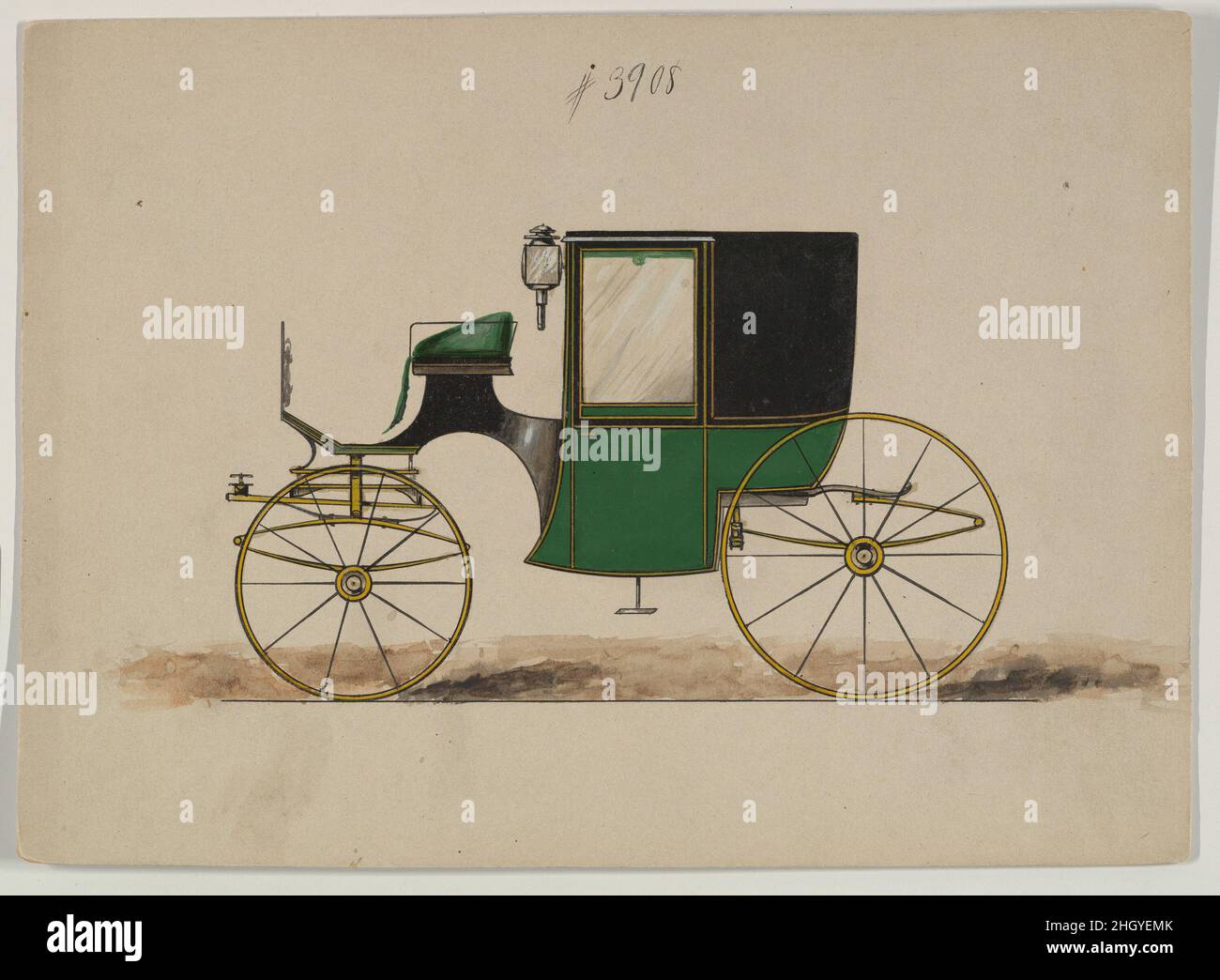 Design for Brougham, no. 3908 1884 Brewster & Co. American Brewster ...