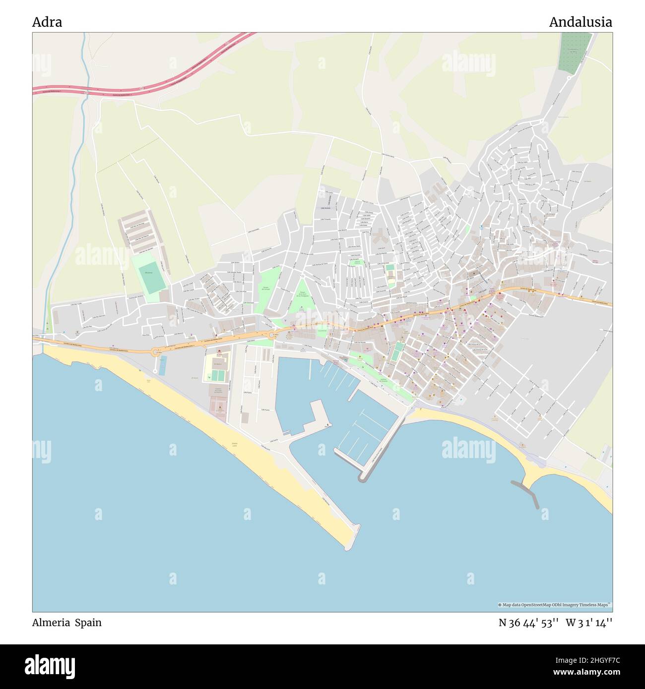 Map of adra Cut Out Stock Images & Pictures - Alamy