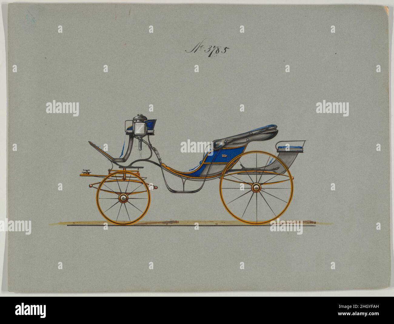 Design for Cabriolet or Victoria, no. 3785 1882 Brewster & Co. American ...