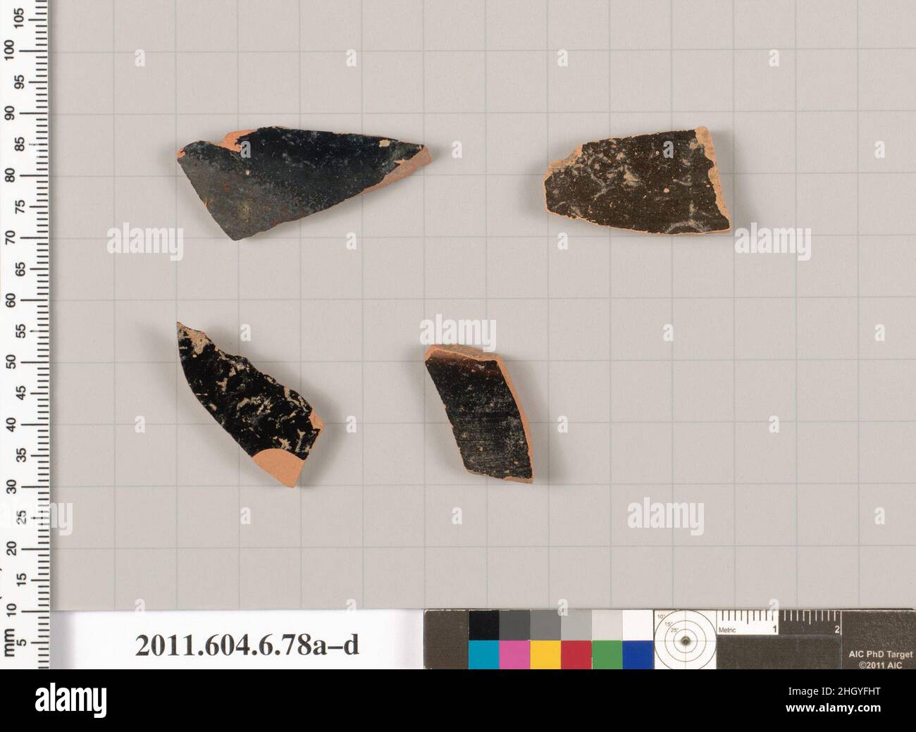 Terracotta fragments of open shapes 6th/5th centuries B.C. Greek, Attic ...