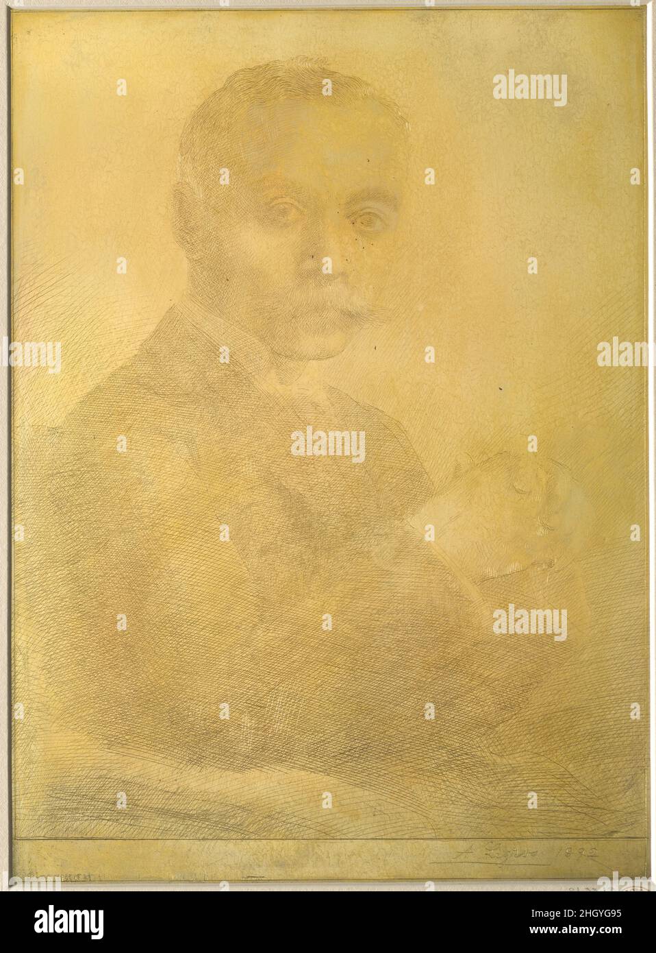 Portrait of Edward D. Adams 1892 Alphonse Legros. Portrait of Edward D ...