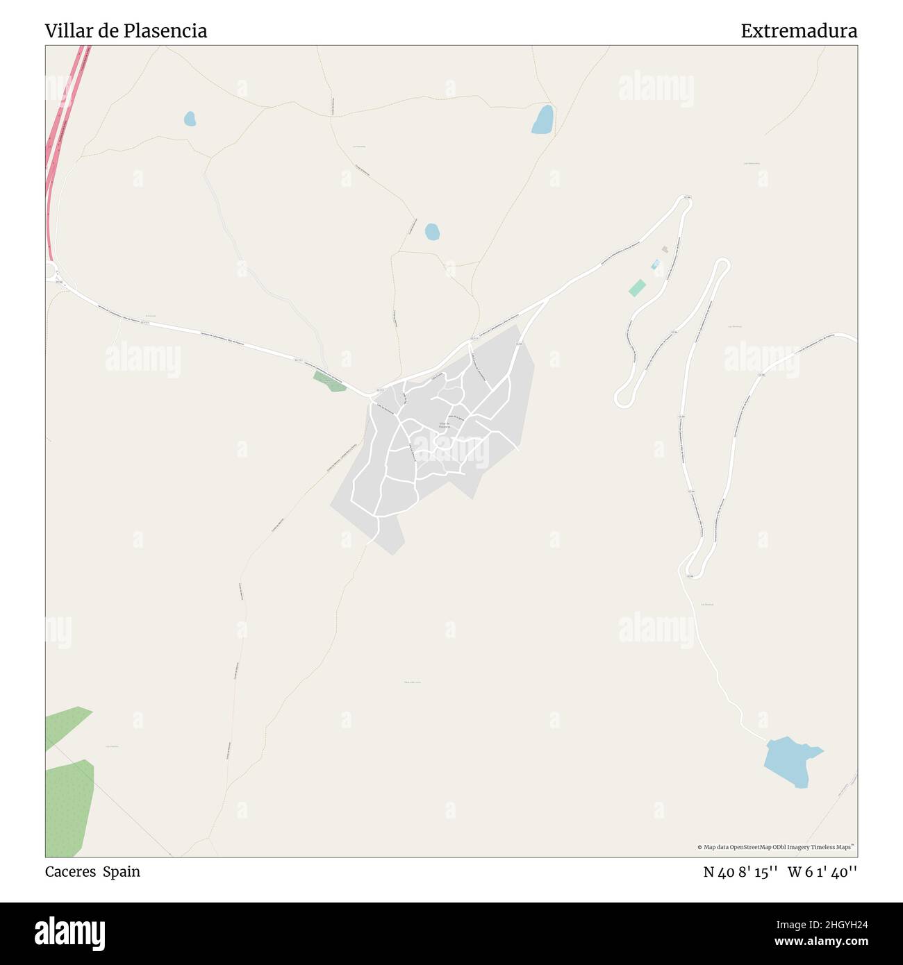 Map of plasencia spain hi-res stock photography and images - Alamy