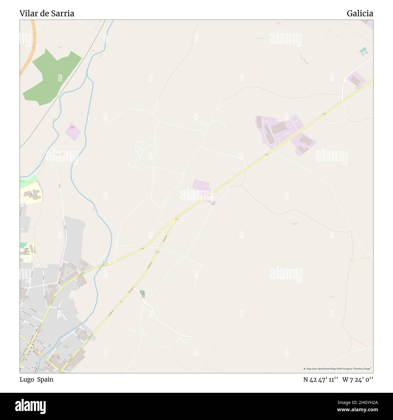 Map of sarria hi-res stock photography and images - Alamy