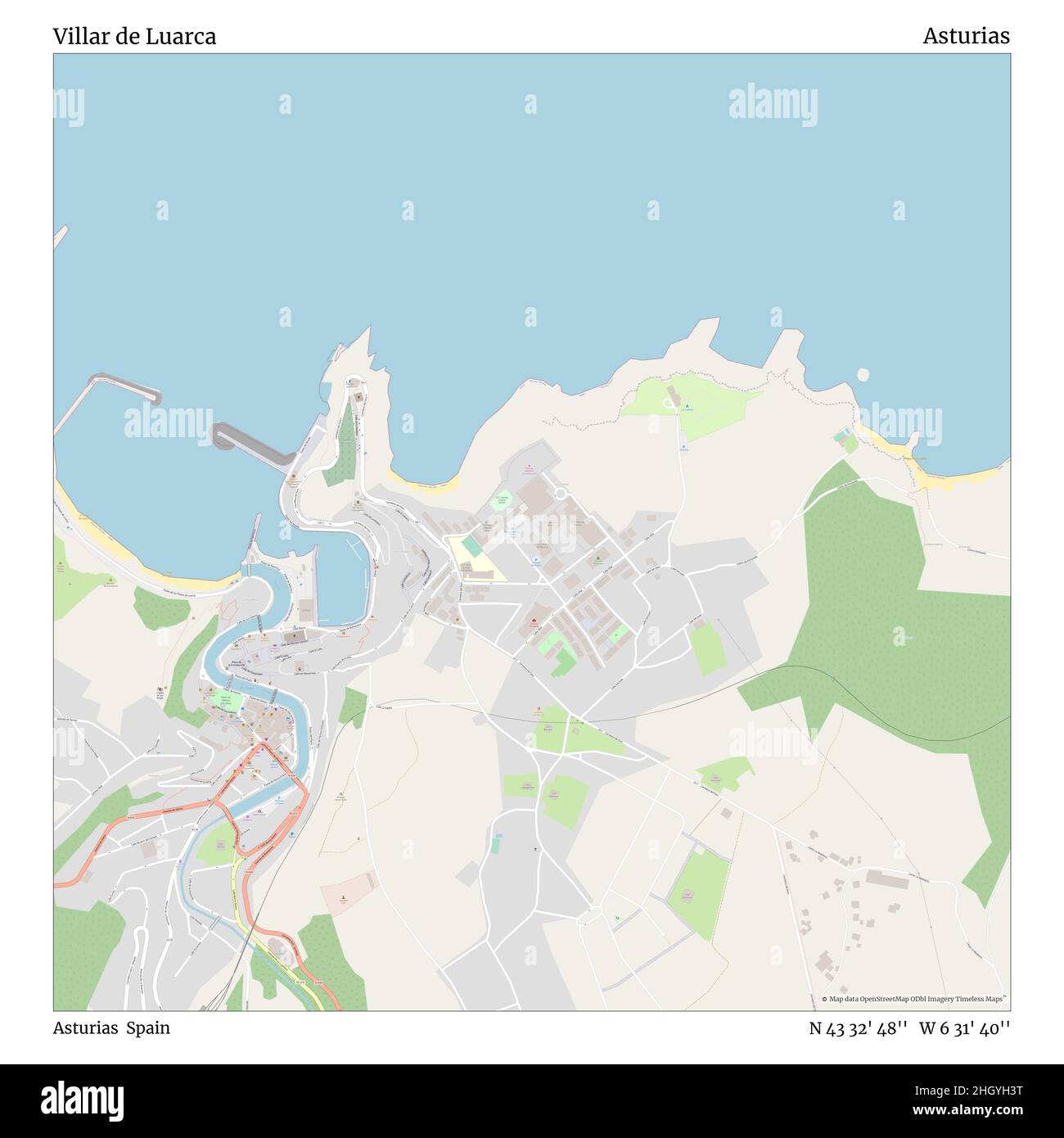 Luarca map hi-res stock photography and images - Alamy