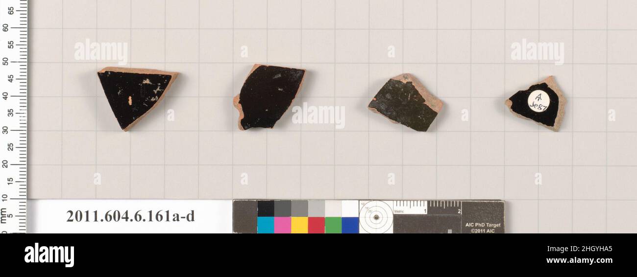 Terracotta fragments of open shapes 6th/5th centuries B.C. Greek, Attic ...