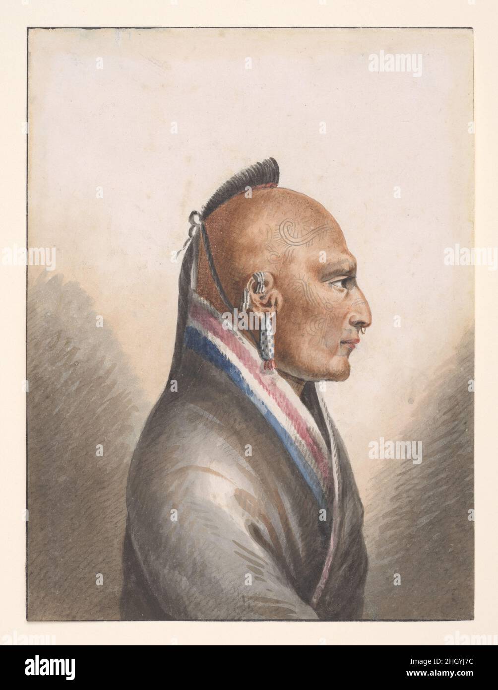 The Chief of the Little Osages 1811–ca. 1813 Pavel Petrovich Svinin ...