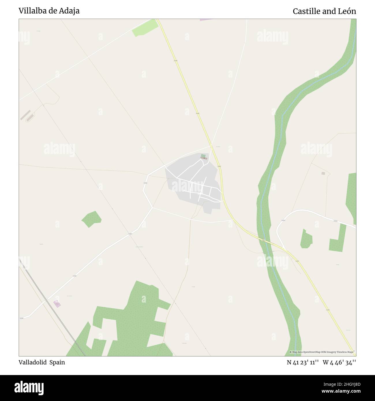 Map of villalba spain hi-res stock photography and images - Alamy