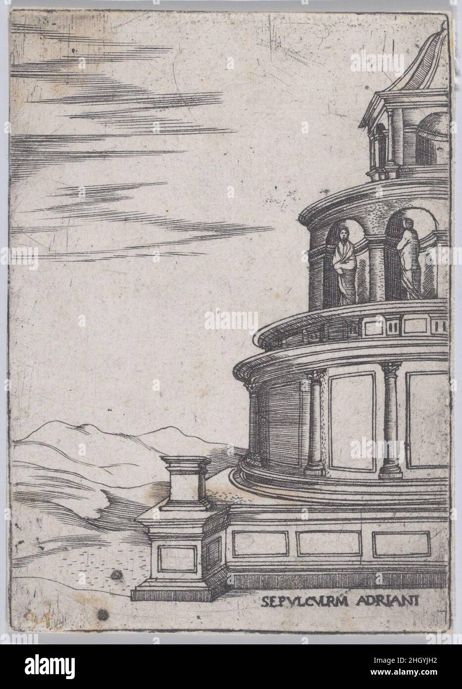 Sepulchrum Adriani (Views of Ancient Roman Temples and Arches) 1535–40 ...