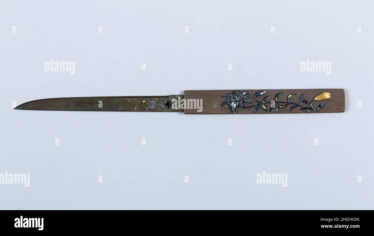 Knife Handle (Kozuka) 19th century Inscribed by Ju? Masayoshi Japanese ...