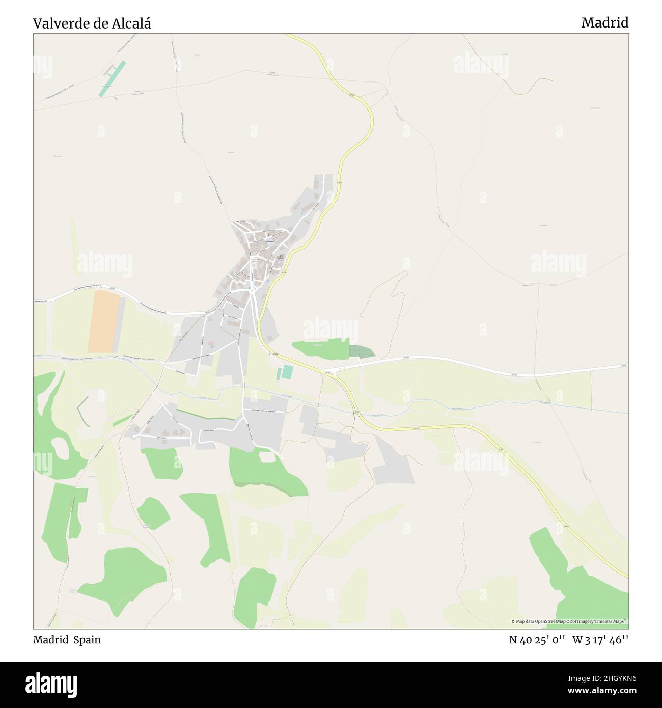 Map of alcala spain Cut Out Stock Images & Pictures - Alamy