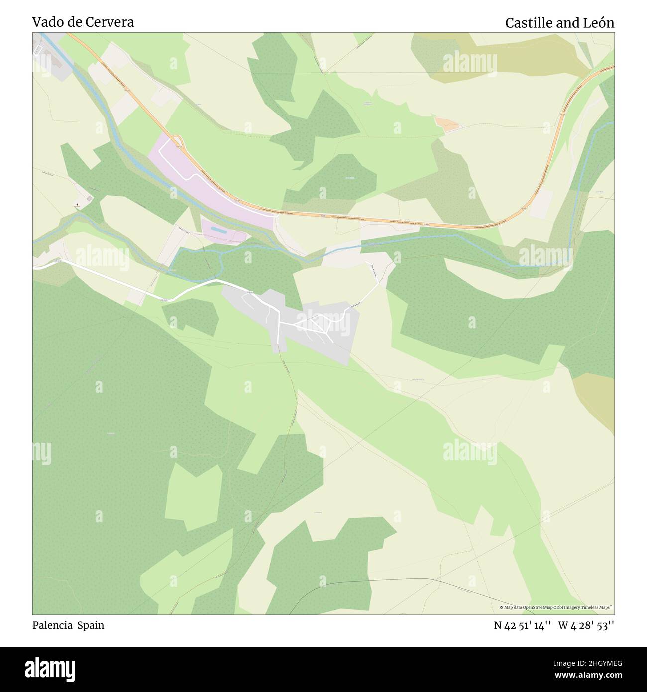 Vado de Cervera, Palencia, Spain, Castille and León, N 42 51' 14'', W 4 ...
