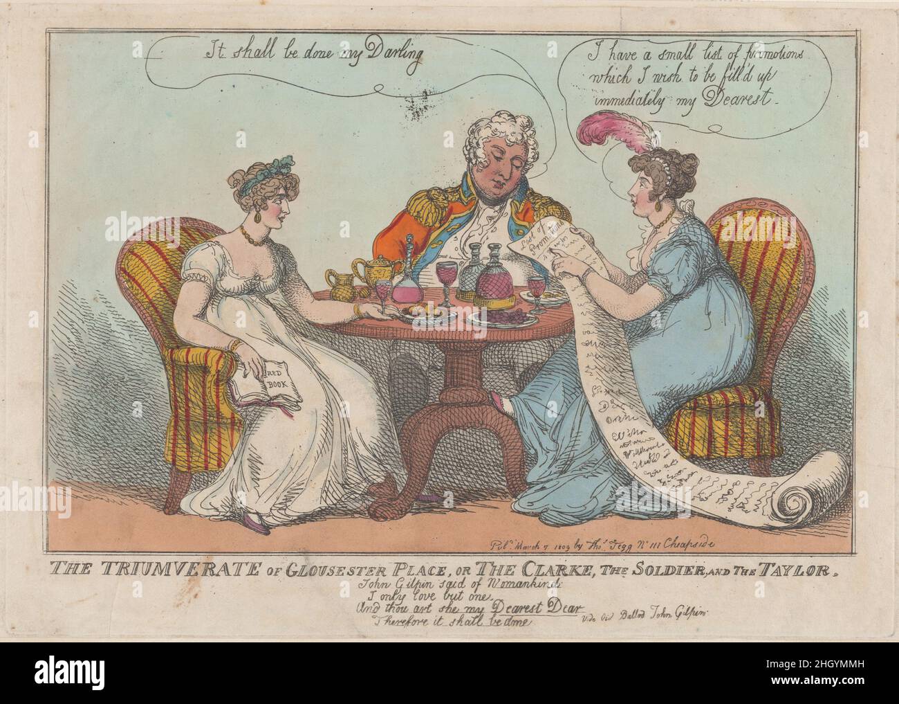 The Triumverate of Gloucester Place, or The Clarke, The Soldier, and ...