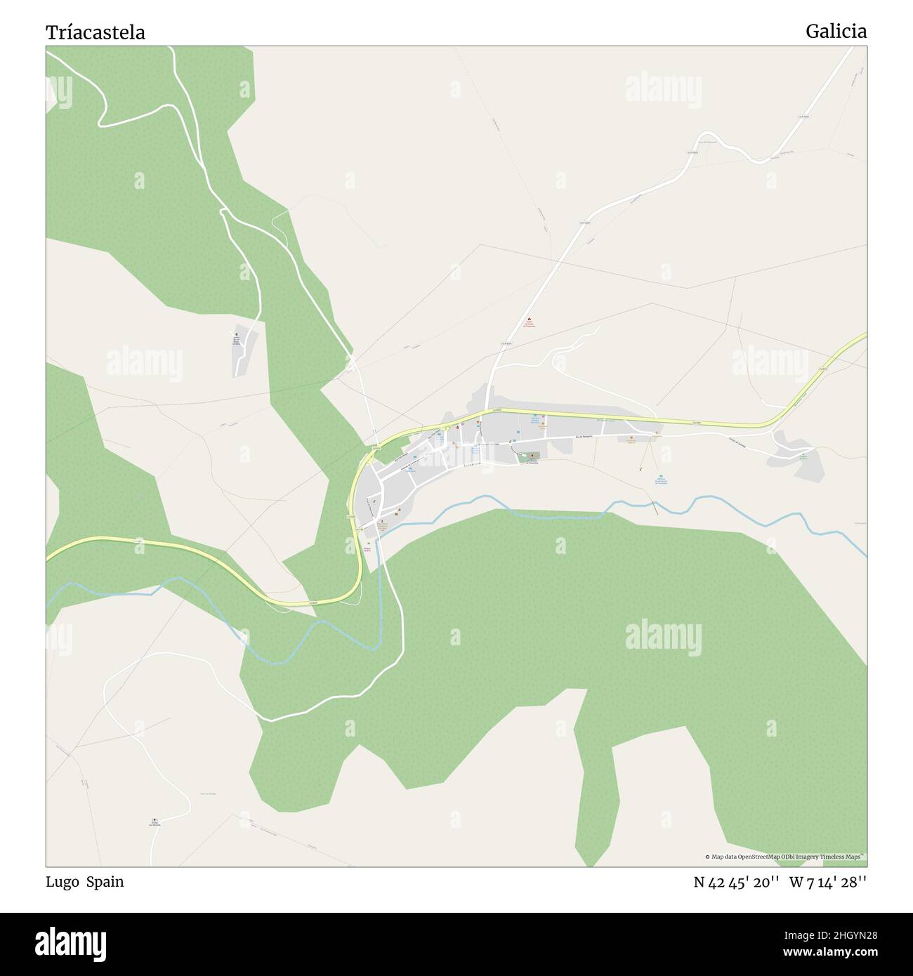 Map of lugo spain hi-res stock photography and images - Alamy