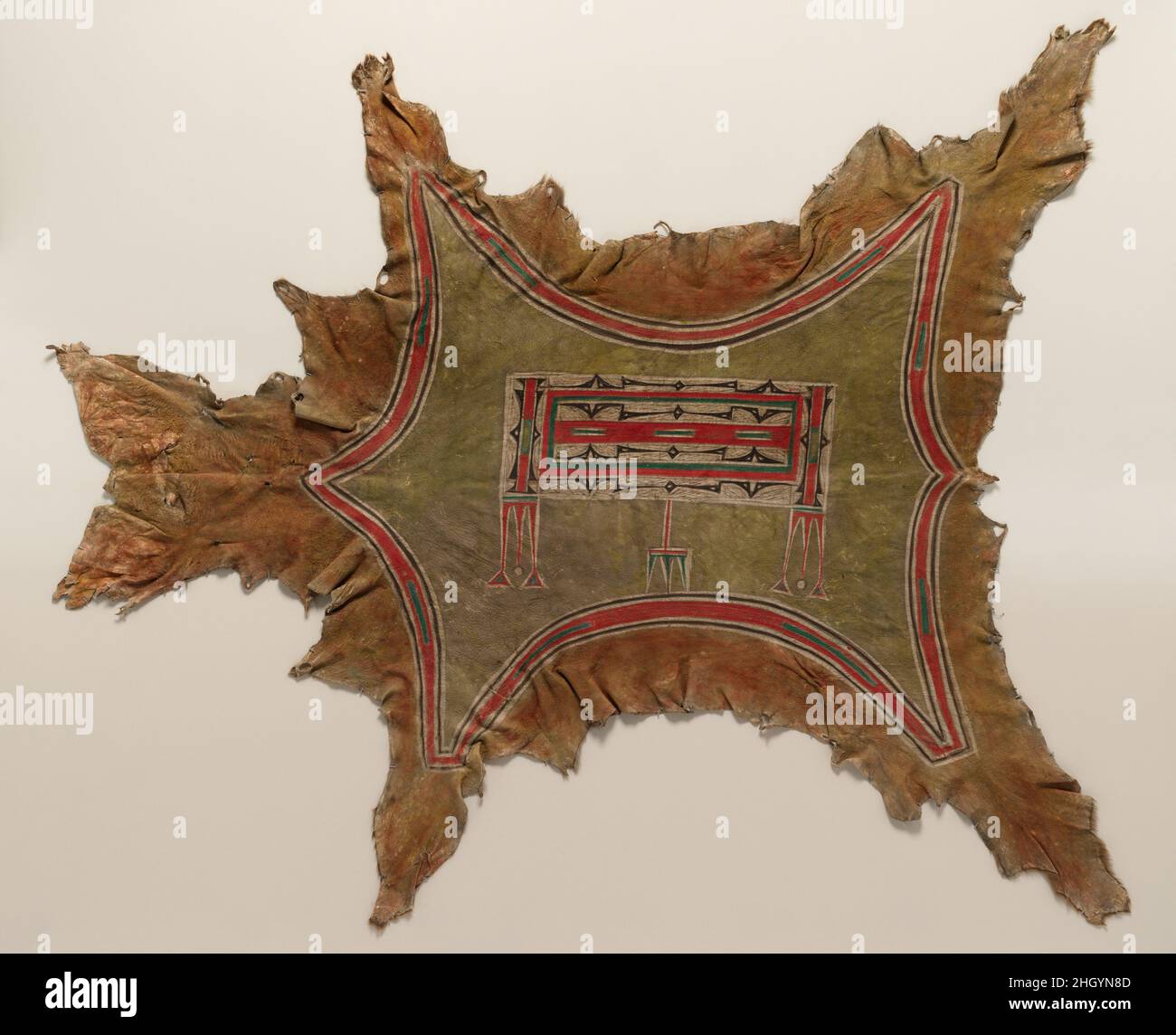 Girl's robe ca. 1875 Arapaho, Native American. Girl's robe. Arapaho ...