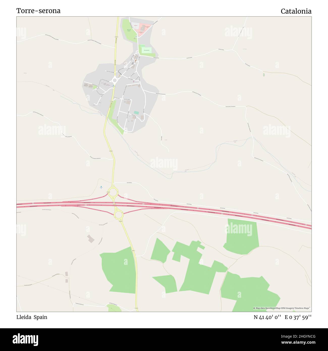 Torre-serona, Lleida, Spain, Catalonia, N 41 40' 0'', E 0 37' 59'', map ...