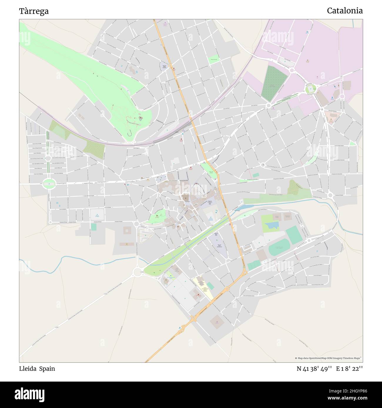 Map of tarrega hi-res stock photography and images - Alamy