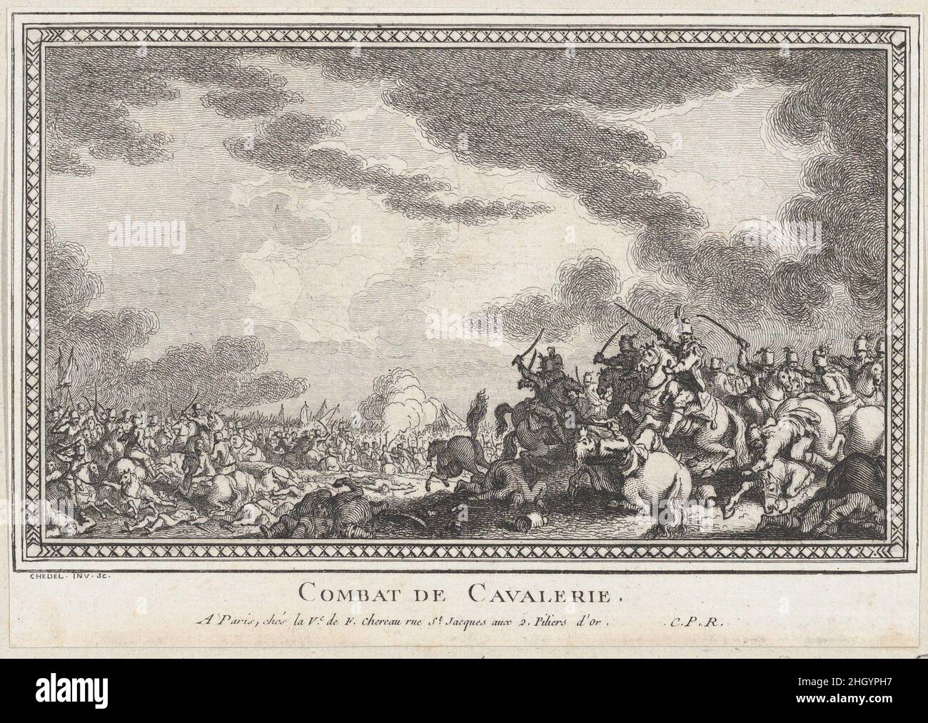 Combat de Cavalerie 18th century Quentin Pierre Chedel. Combat de ...