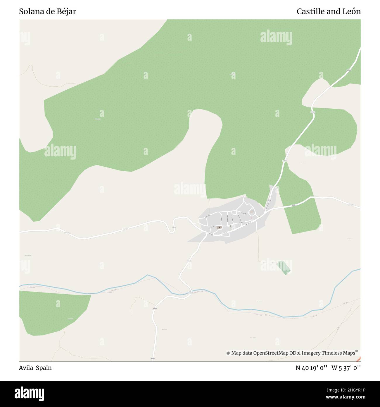 Map of bejar hi-res stock photography and images - Alamy